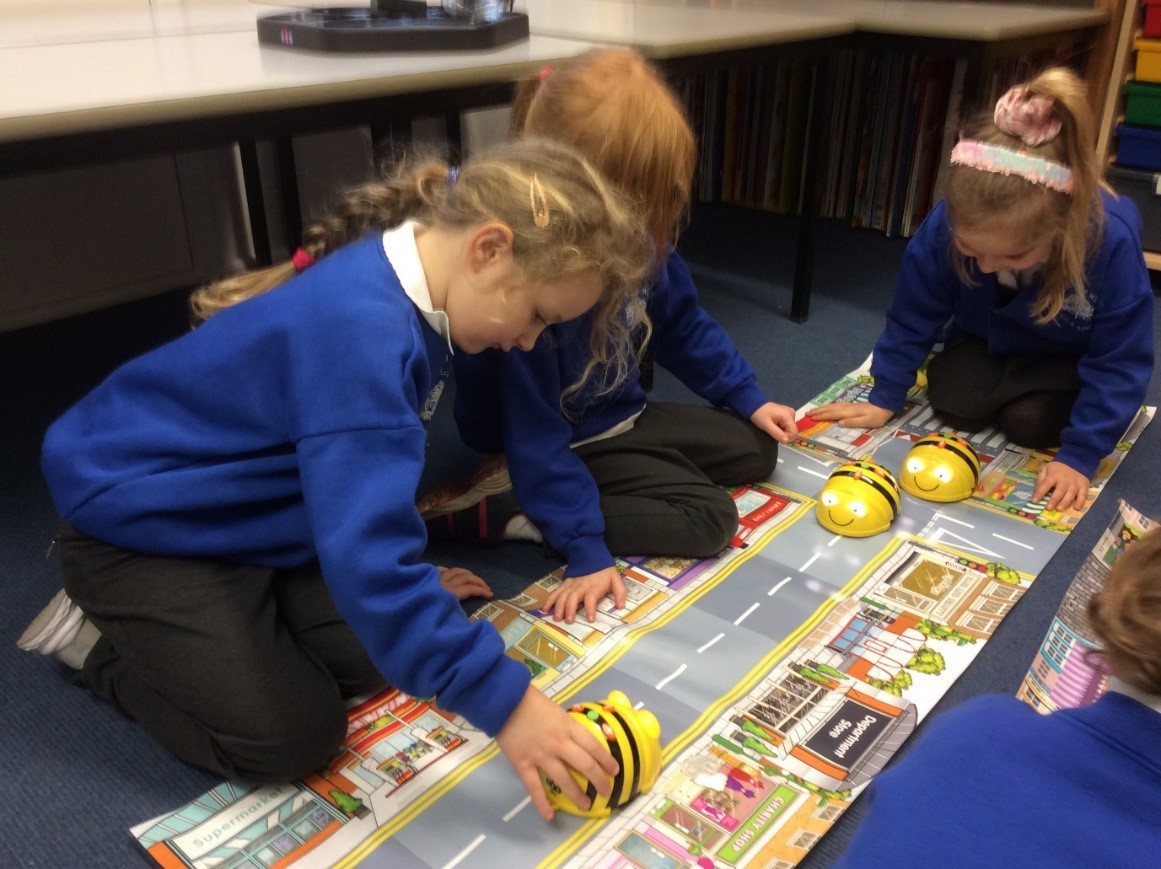 Educational Bee-Bots donated to Suffolk Primary School